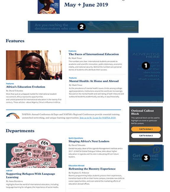 Advertise with NAFSA Publications | NAFSA